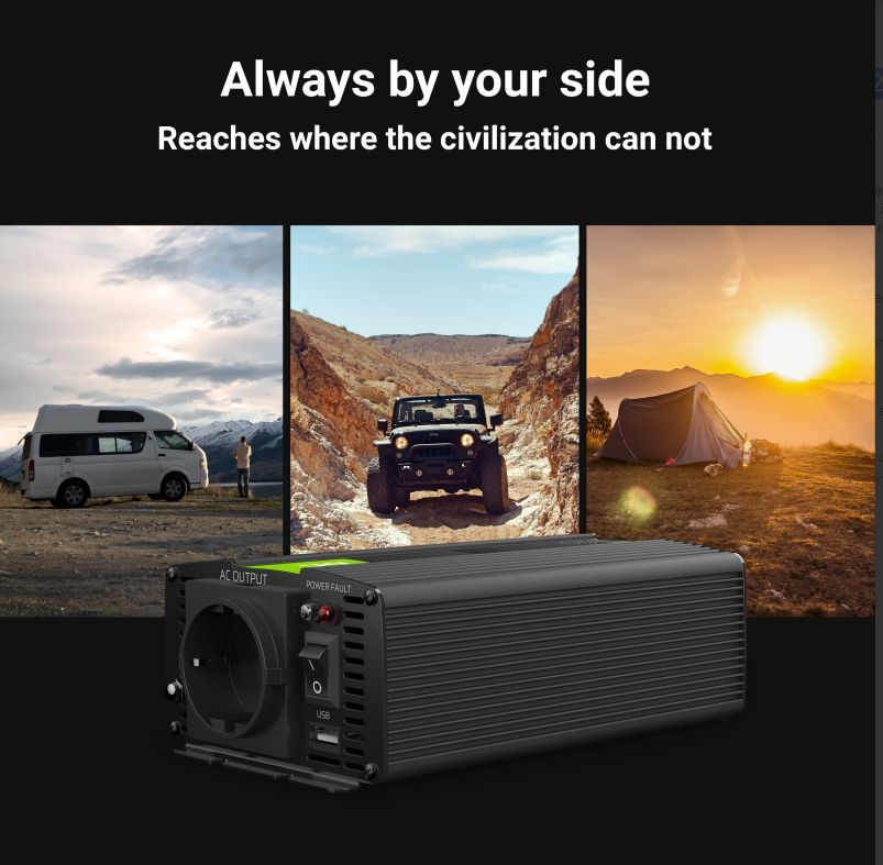 GreenCell Power Inverter 12V to 230V 300W INV01DE - atila-electronic.com